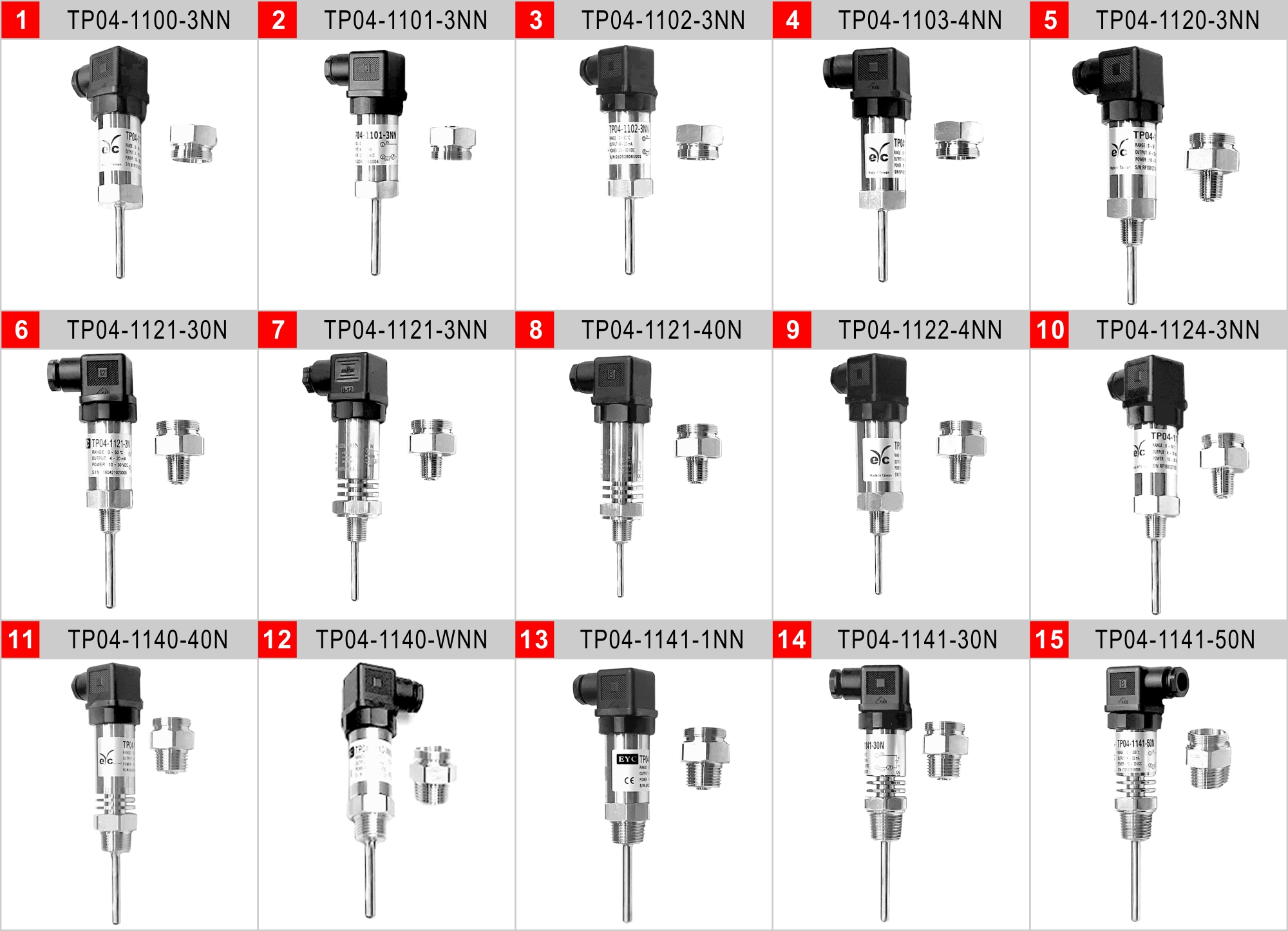 eYc TP04溫度傳感器促銷活動